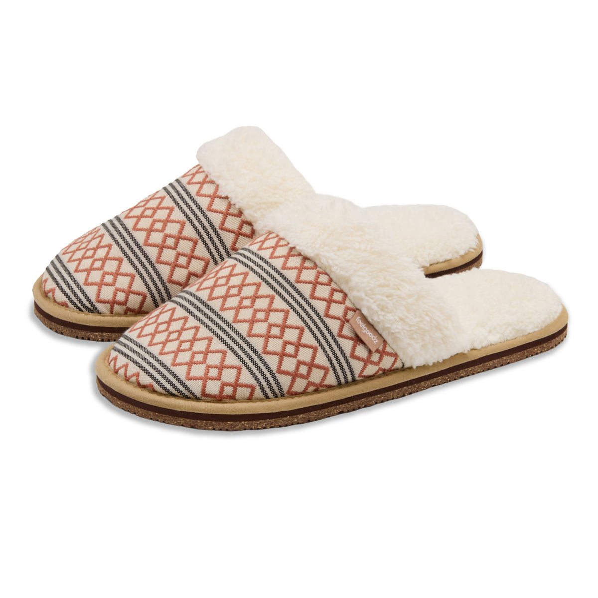 Women’s Aurora Sherpa Lined Mule Persimmon – Feelgoodz